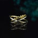 Criss Cross Ring 14K Gold Crossover Ring Overlapping Ring X Cross ...