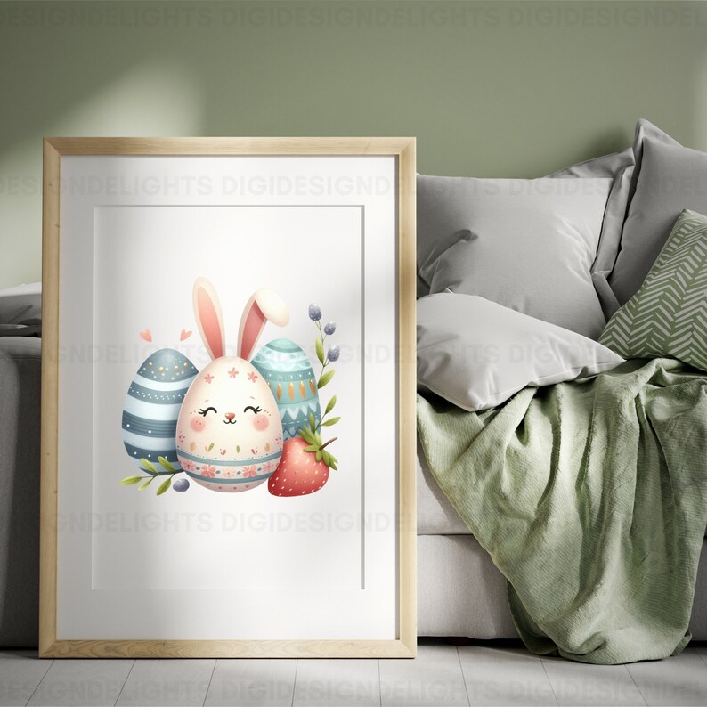 Watercolour Easter Country Scenes Clipart PNG Bundle Sublimation ...