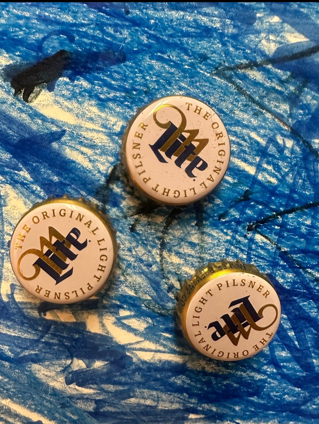 3 Pack Miller Lite Bottle Cap Magnet for Mancave Kitchen Toolbox Garage ...