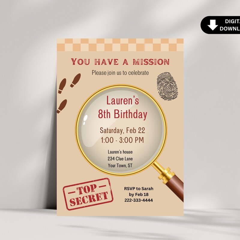 Clue Murder Mystery Invitation - Etsy