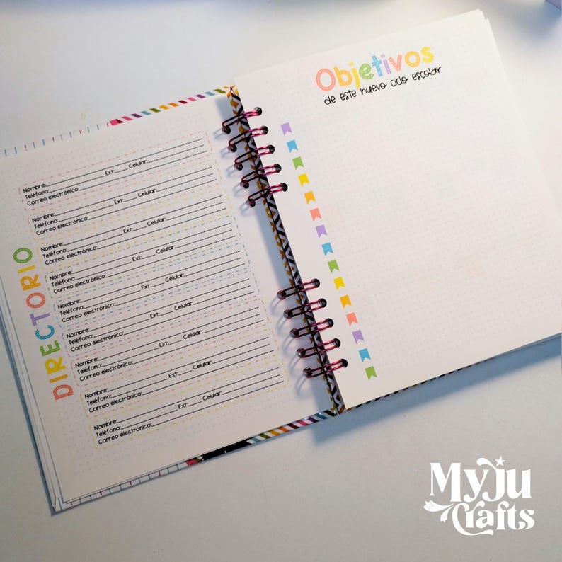 AGENDA DOCENTE 2025-2026 EDITABLE - Etsy México