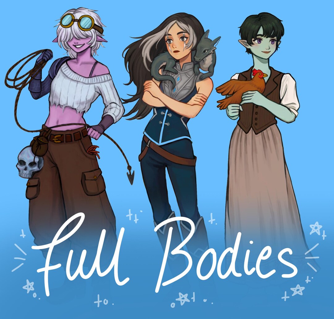 Dnd Full Body Commissions - Dnd Character Art Commission - Dungeons and ...