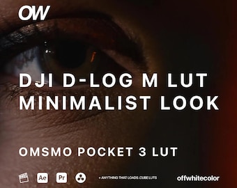 Cinematic Warm Look LUT for DJI Osmo Pocket 3 D-log M – Professional ...