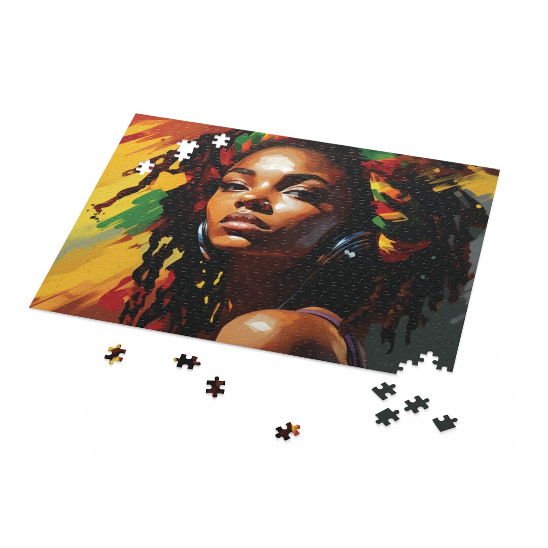 Beautiful Black Rasta Woman Puzzle (120, 252, 500-piece) - #1 - Etsy