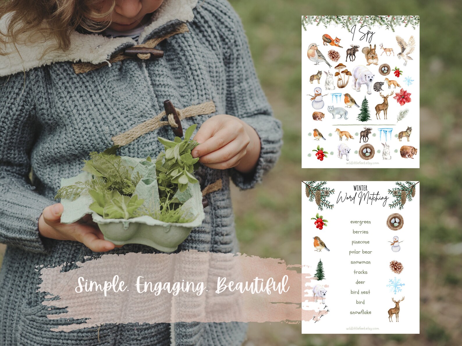 Winter Nature Activities Set Printable (scavenger Hunt, Memory Game, I ...