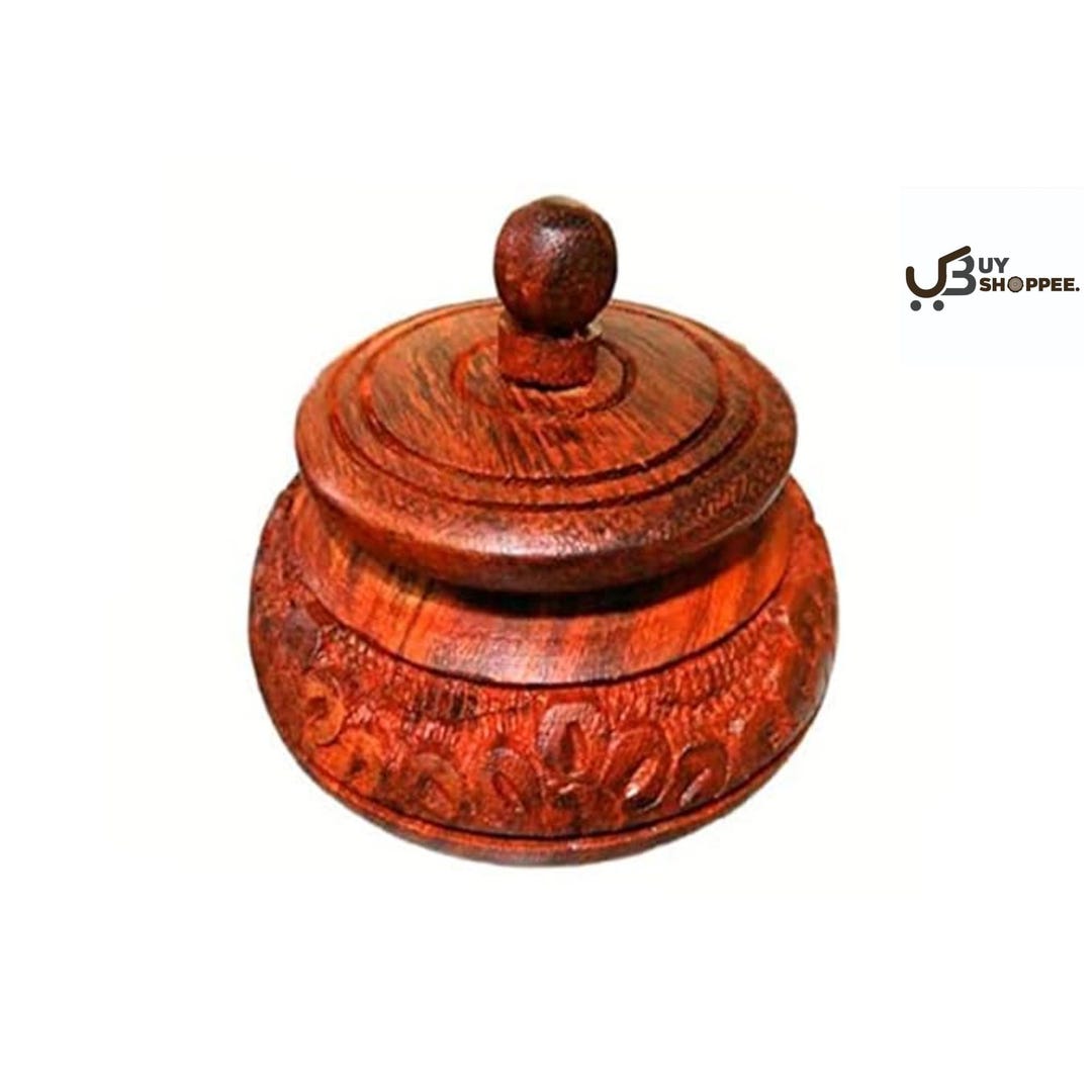 Handcrafted Sheesham Wood Sindoor Box Traditional Sindoor Dani Wooden ...