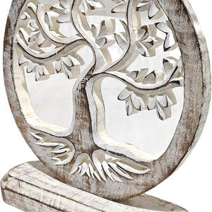 Wooden Carved Handmade Engraved Table Decor Tree of Life Table ...