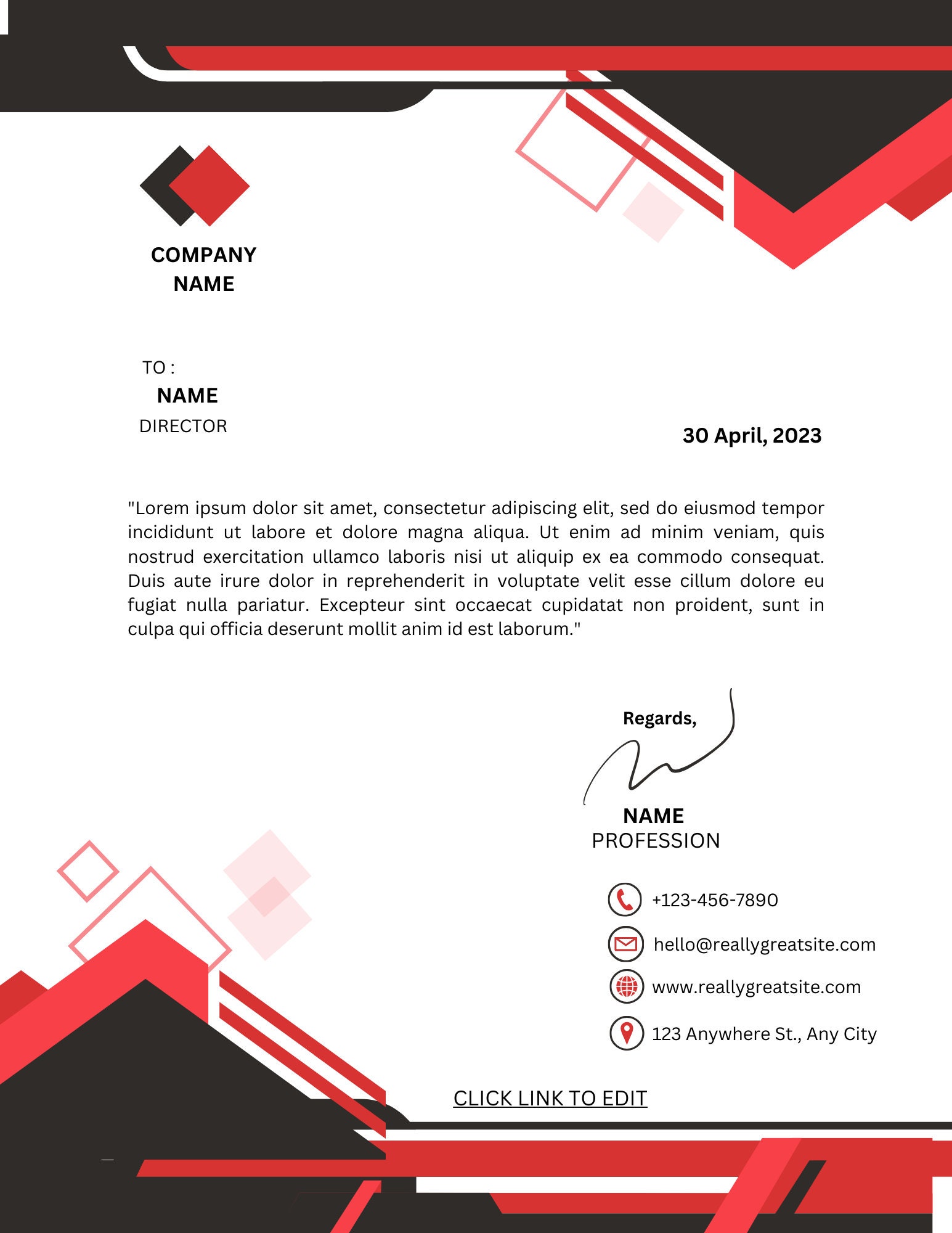 Modern Executive Letterhead Design, Best Unique Letterhead, Word ...