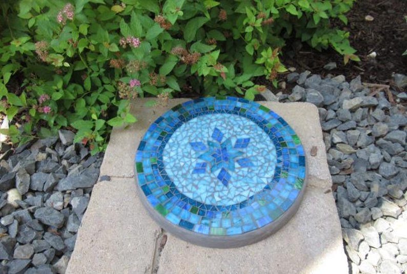 Stained Glass Mosaic Stepping Stone - Etsy