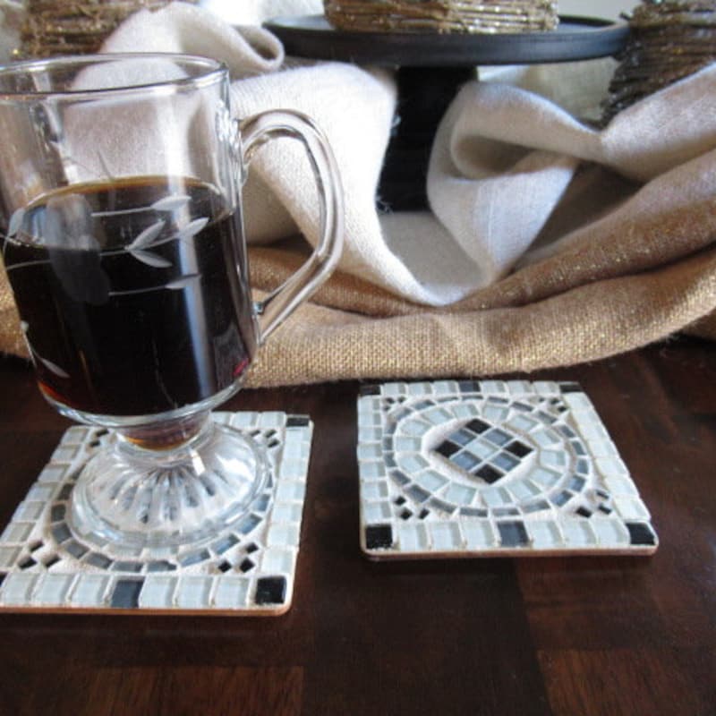 Mosaic Coaster - Etsy