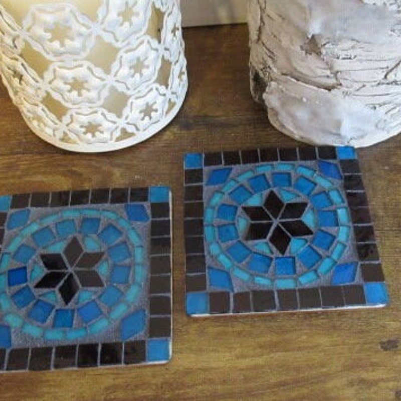 Mosaic Coaster - Etsy