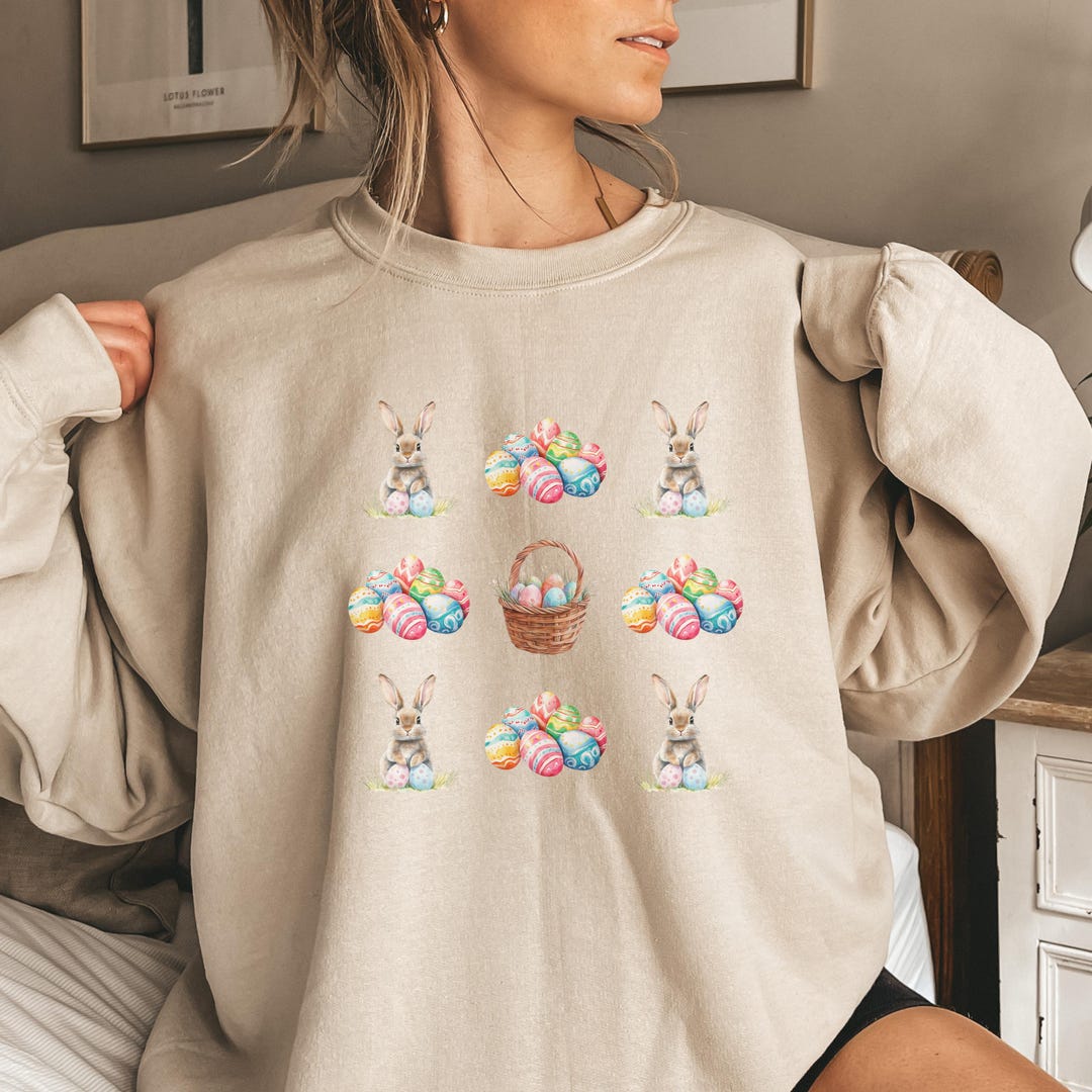 Easter Bunny Coquette Sweatshirt, Cute Bunny Sweatshirt, Easter ...