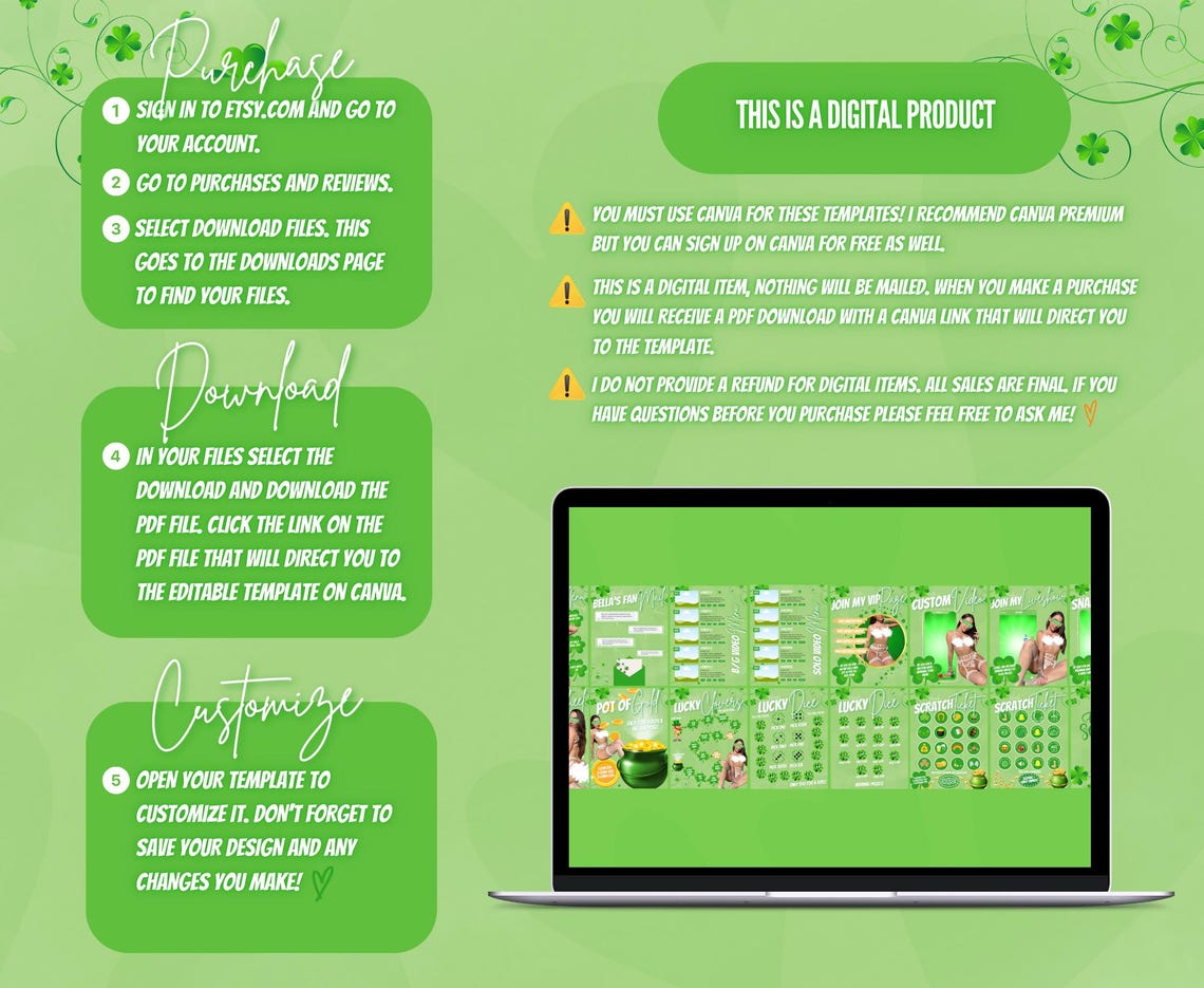 16 Onlyfans March Themed Templates, St. Patrick's Day Templates, Tip ...