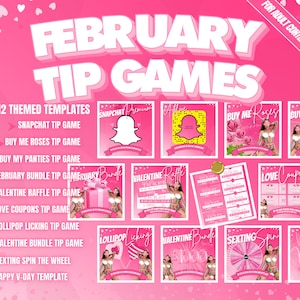 12 Onlyfans February Tip Game Templates, Valentine's Day Tip Games ...