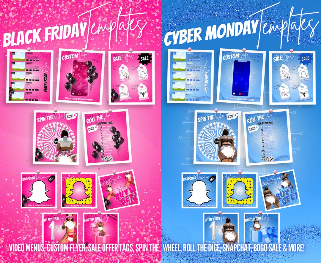 20 Only Fans Black Friday & Cyber Monday Matching Templates - Etsy