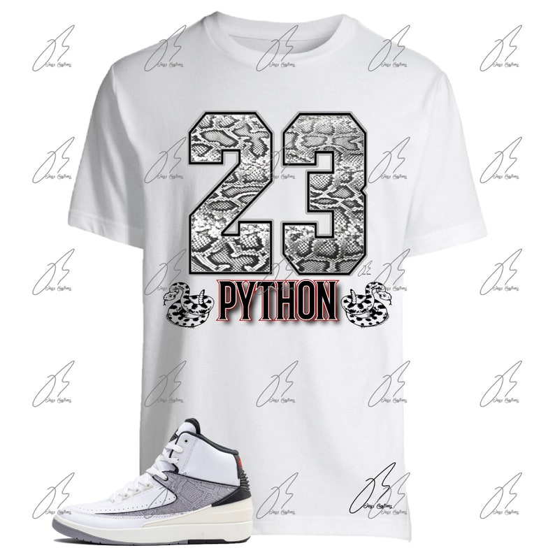 Shirt to Match Air Jordan Retro 2 Python White,23 Graphic Tee,best Gift ...