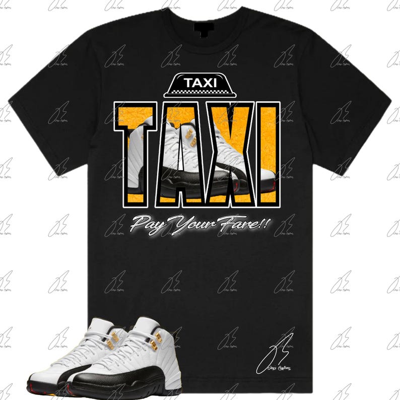 Shirt to Match Jordan 12 TAXI, Taxi Sneaker Graphic Tee,best Gift ...