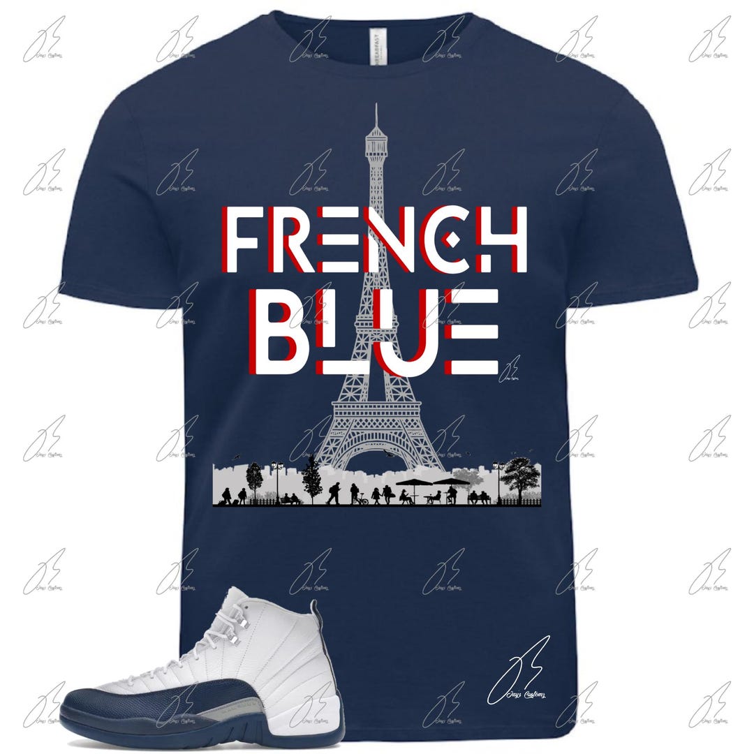 Shirt to Match Jordan 12 FRENCH Blue,tower Graphic Tee,best Gift ...