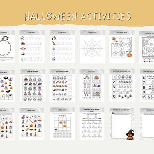 Preschool Morning Menu Printable Halloween Preschool Worksheets ...