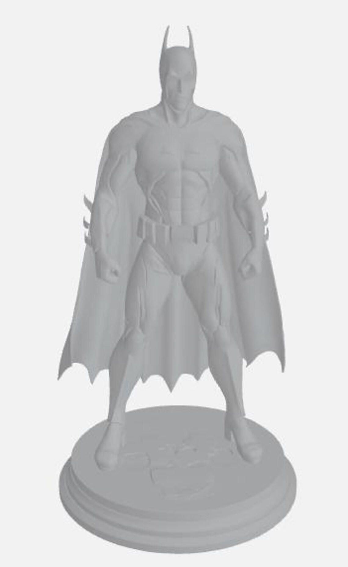 Dark Vigilante Hero Statue STL | Bat Inspired Superhero | 3D Printable ...