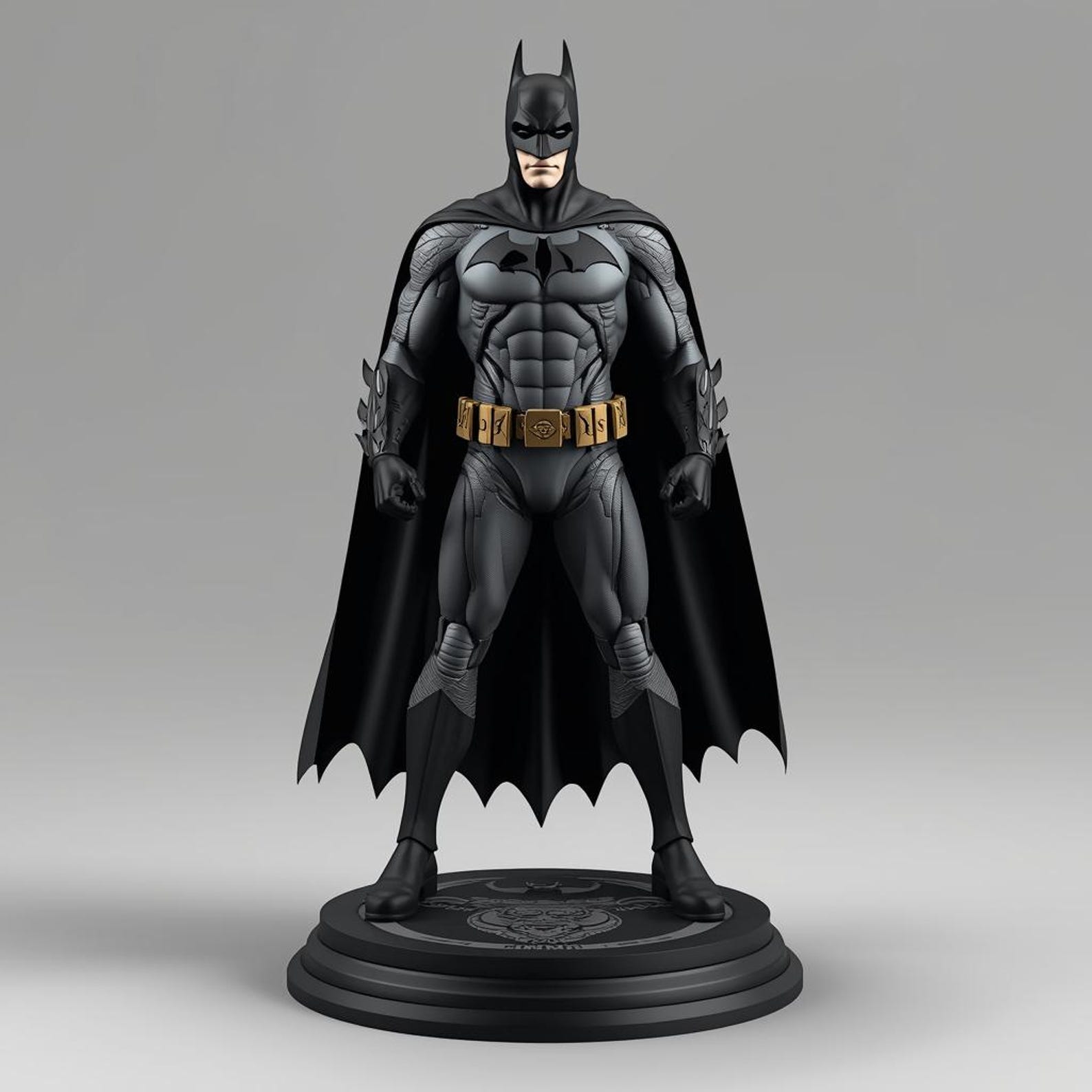 Dark Vigilante Hero Statue STL | Bat Inspired Superhero | 3D Printable ...