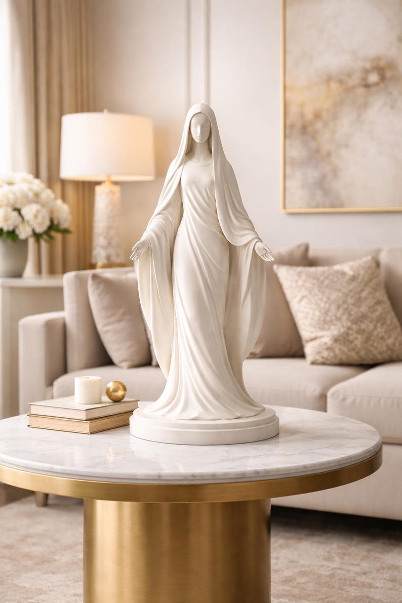 Minimalist Virgin Mary – STL File for 3D Printing | Modern Religious ...