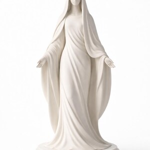 Minimalist Virgin Mary – STL File for 3D Printing | Modern Religious ...