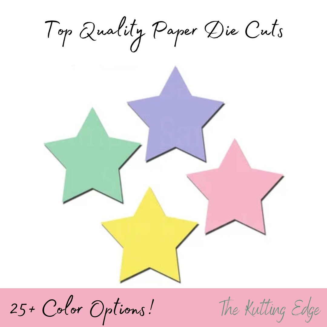 25 Pcs Paper Star Die Cut Cut Out Shape Scrapbooking - Etsy