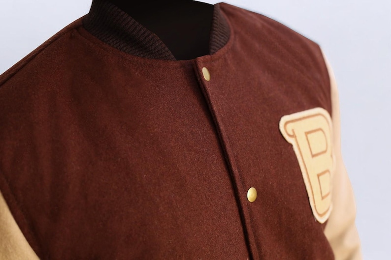 Men's Hotline Miami Flight Brown Varsity Bomber Jacket | Men Handmade ...
