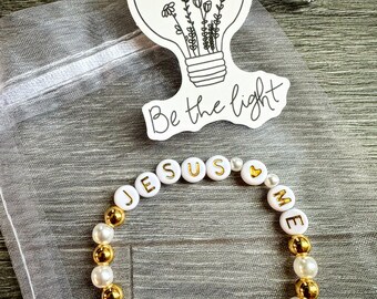 Jesus Loves Me Bracelet for Kids, Girl Identity in Christ Bracelet ...