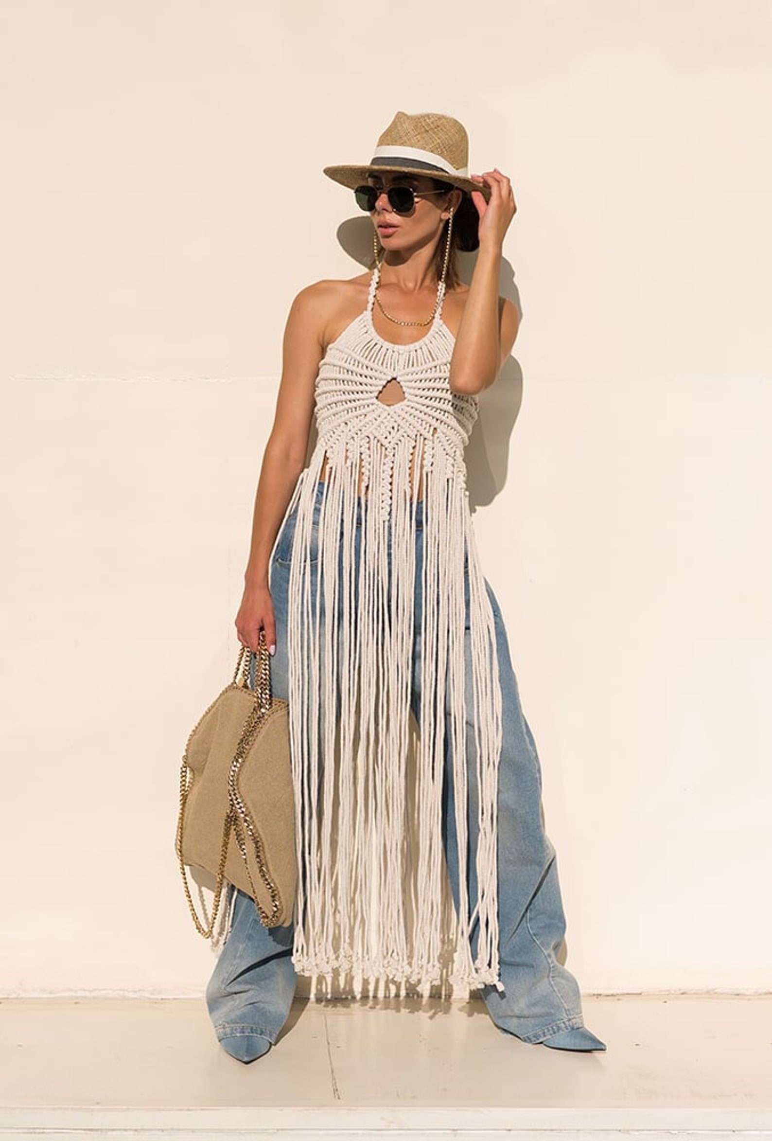 Macrame Dress, Macrame Clothing, Beach Rave Dress,resort Wear ...