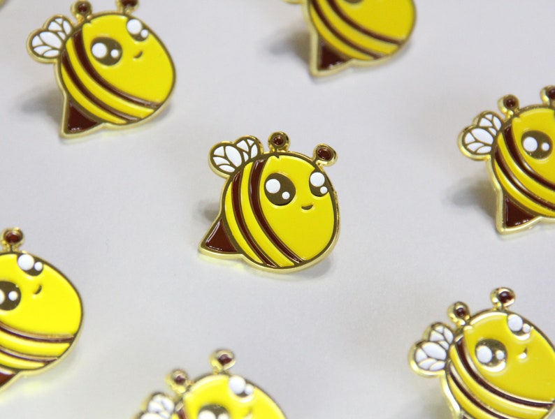 Charles the Bee Cute Enamel Pin - Etsy