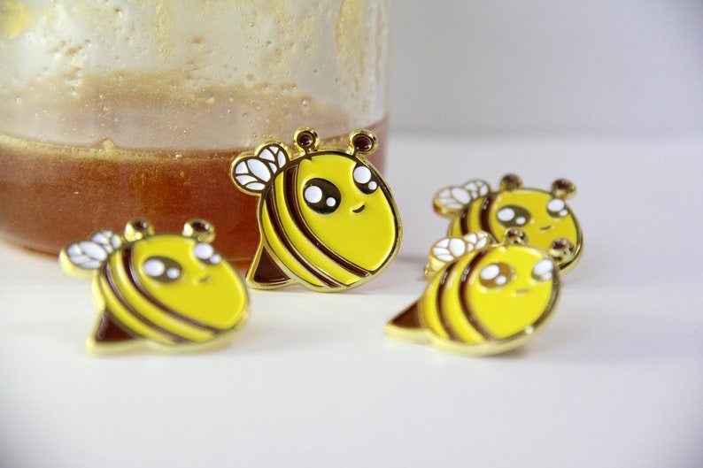 Charles the Bee Cute Enamel Pin - Etsy