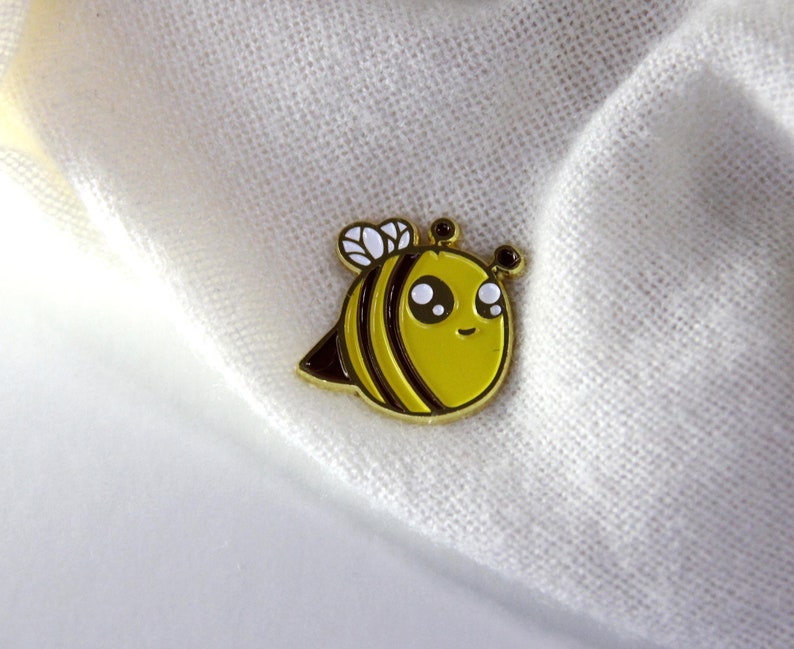 Charles the Bee Cute Enamel Pin - Etsy