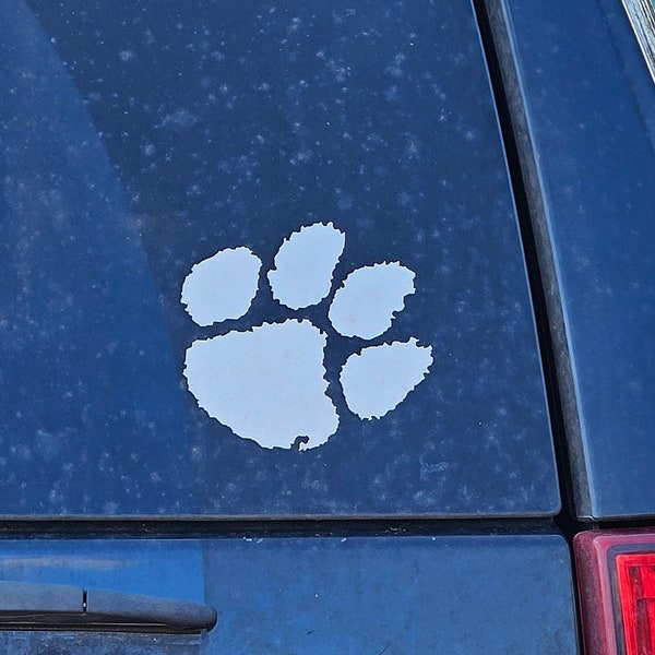 Clemson Paw Decal - Etsy