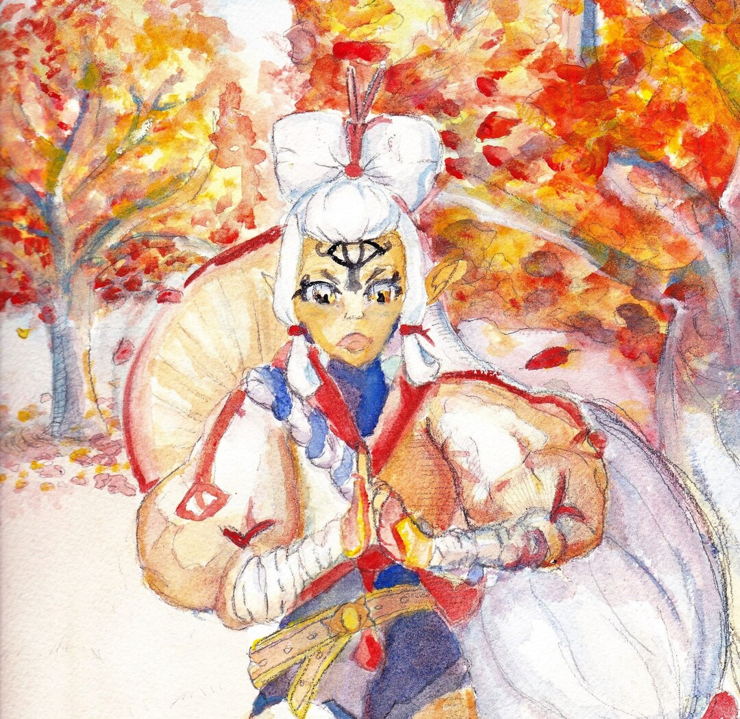 Legend of Zelda: Age of Calamity Impa Watercolor - Etsy