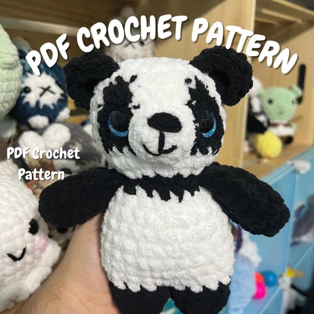 Pandy the Panda, Crochet Pattern, Crochet Little Panda Pattern, Little ...