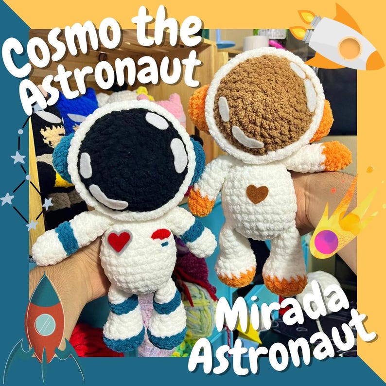 Astronaut Crochet Pattern Bundle: Cosmo and Ivan Cornejo Mirada (PDF ...