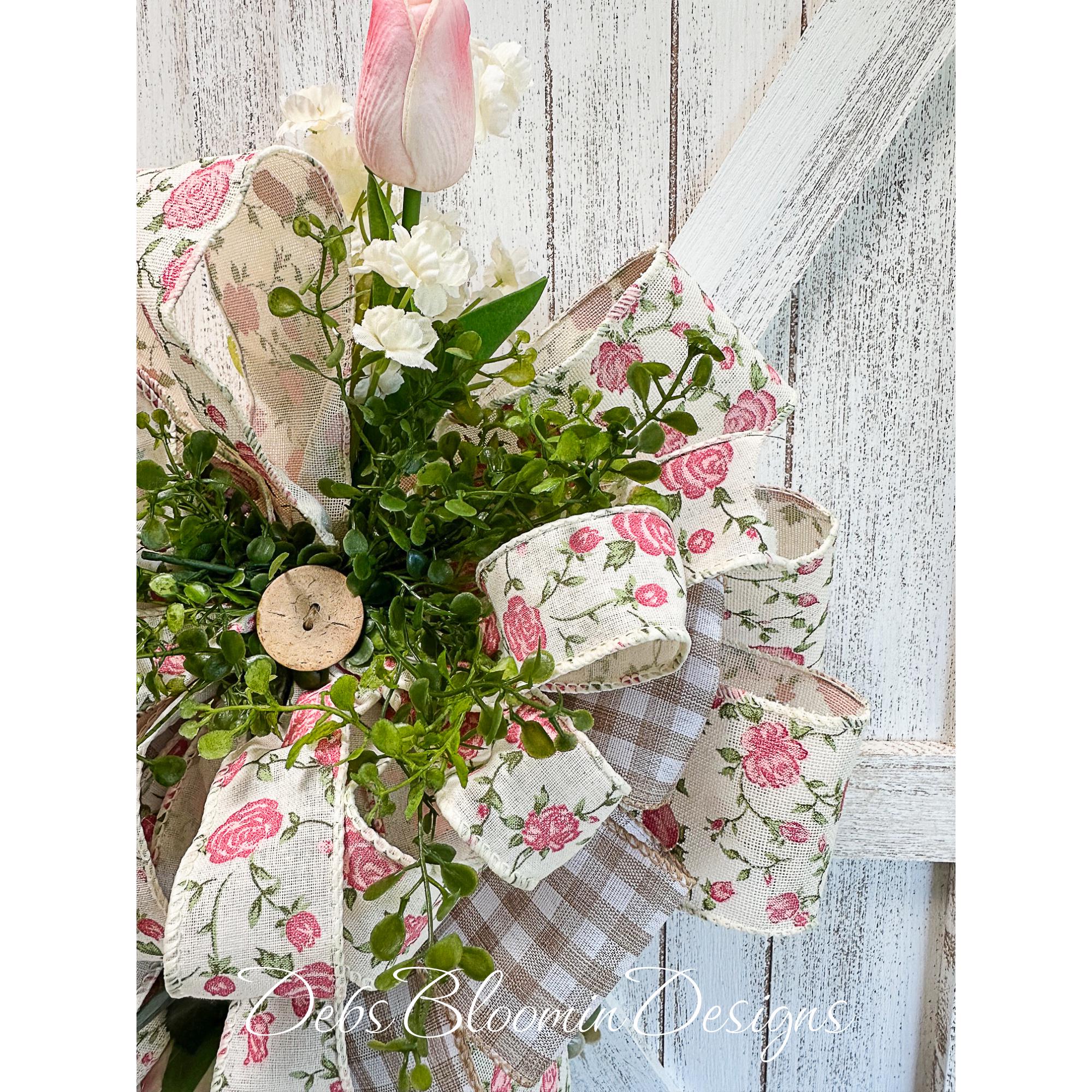 Spring Tulip Mini Swag, Wreath Swag, Lantern Swag, Mini Swag for Spring ...