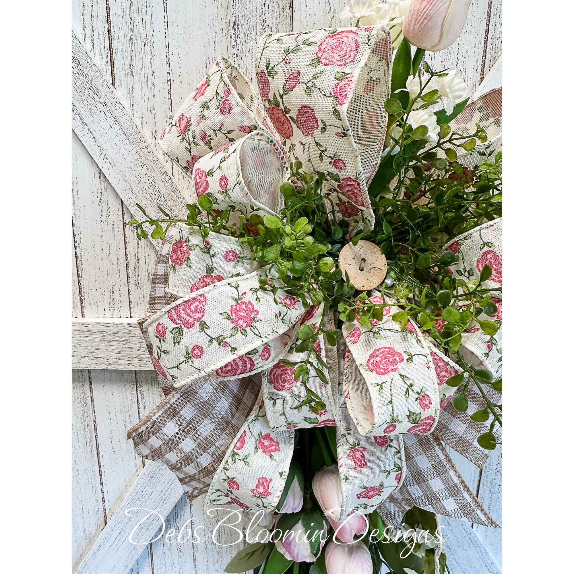 Spring Tulip Mini Swag, Wreath Swag, Lantern Swag, Mini Swag for Spring ...