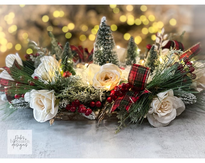 Christmas Tree Centerpiece: Seasonal Christmas Floral Decor - Etsy