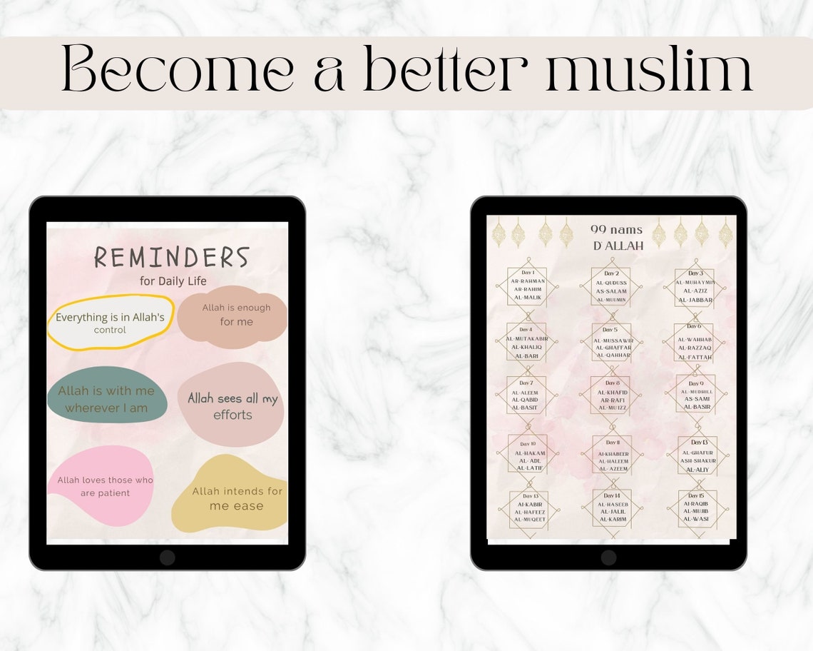 Muslim Daily Planner | Quran Tracker | Salah Tracker | Daily Reminders ...