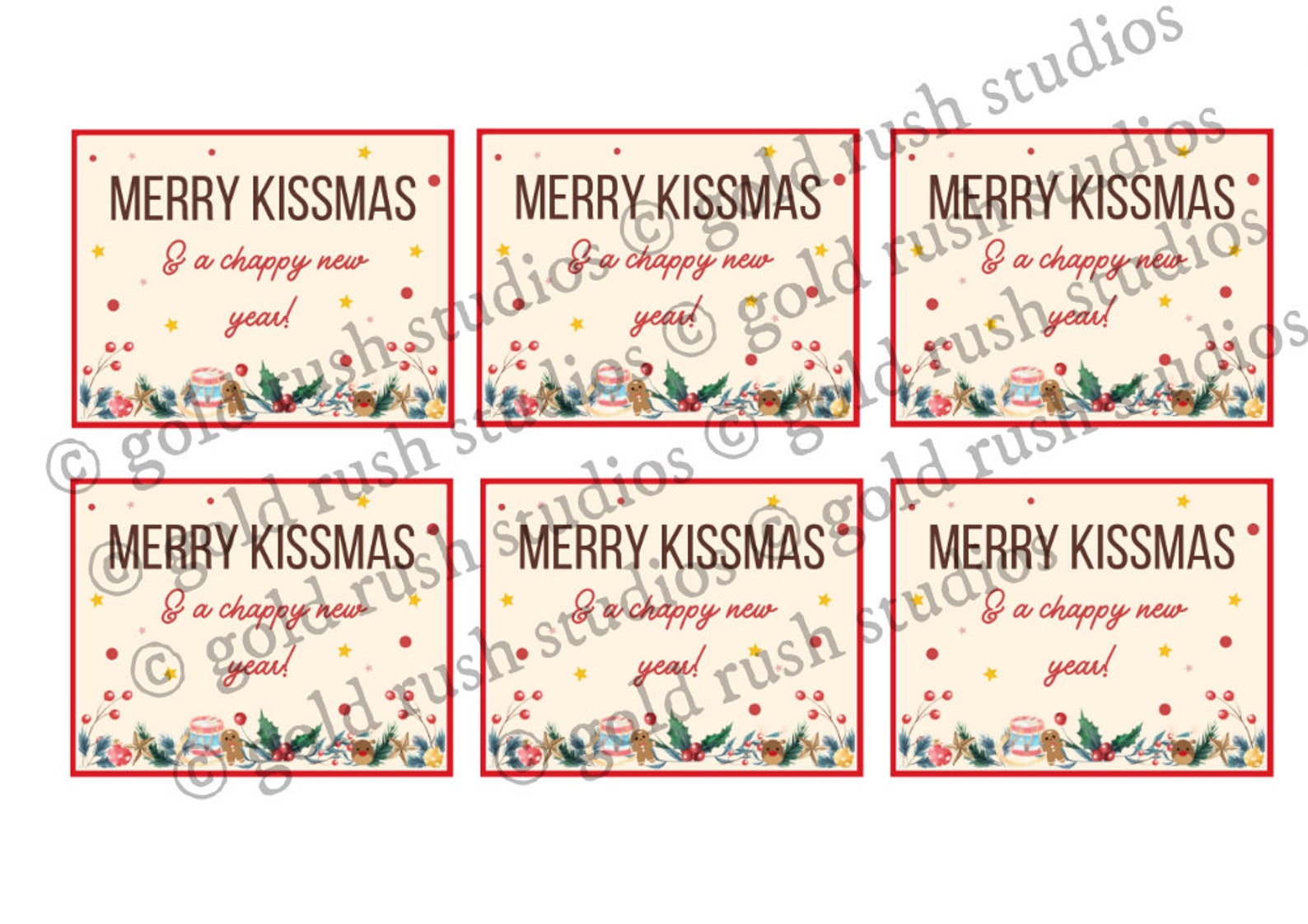 Printable Lip Balm Gift Tag Christmas Gift Tags Secret Santa Gift Tags ...