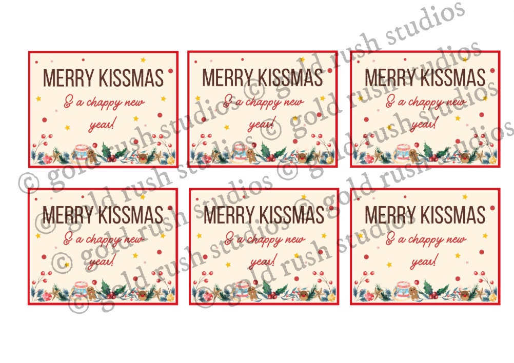 Printable Lip Balm Gift Tag | Christmas Gift Tags | Secret Santa Gift ...