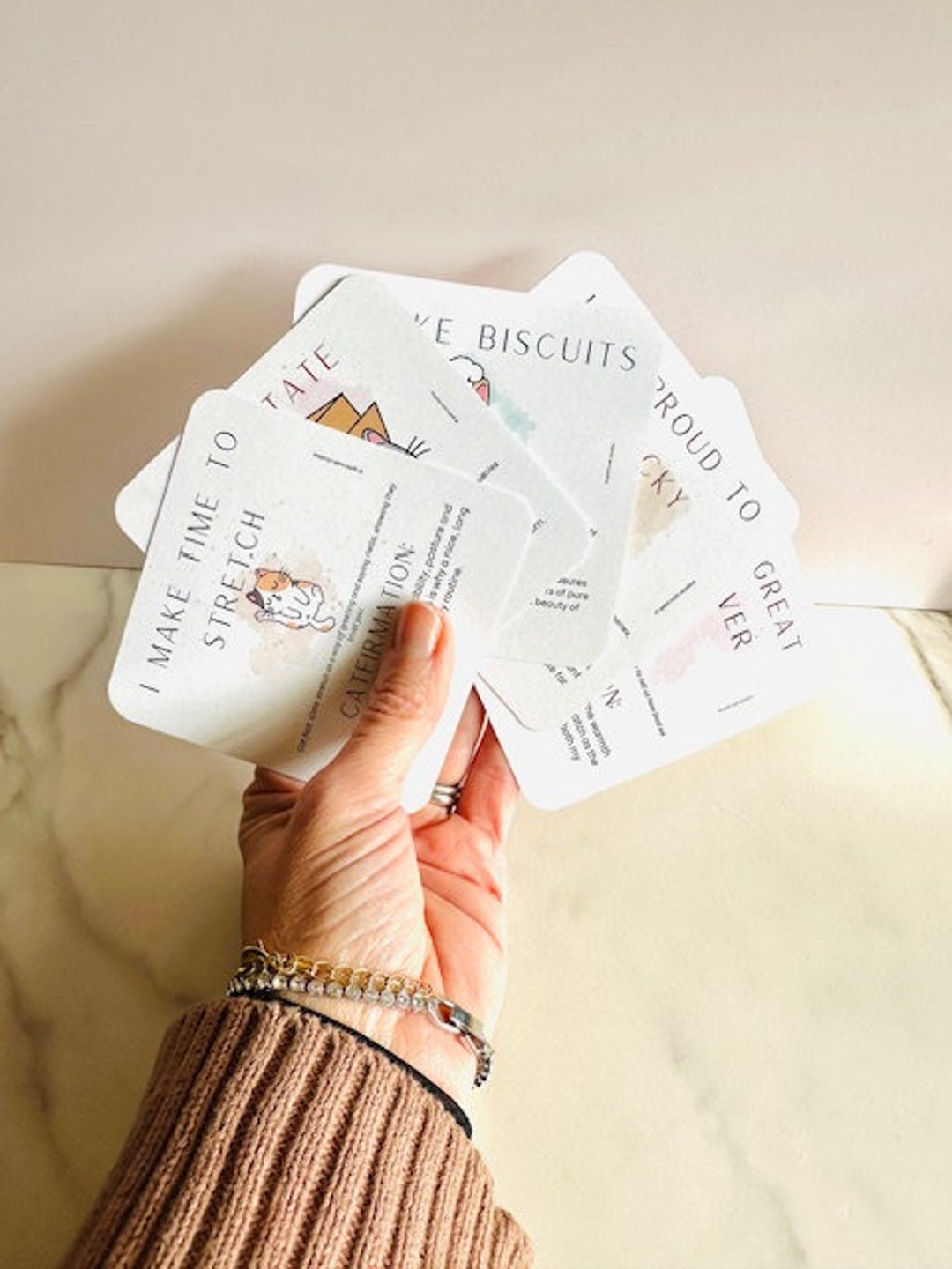 Positive Affirmation Cards for Cat Lovers Catfirmations the Purrfect ...