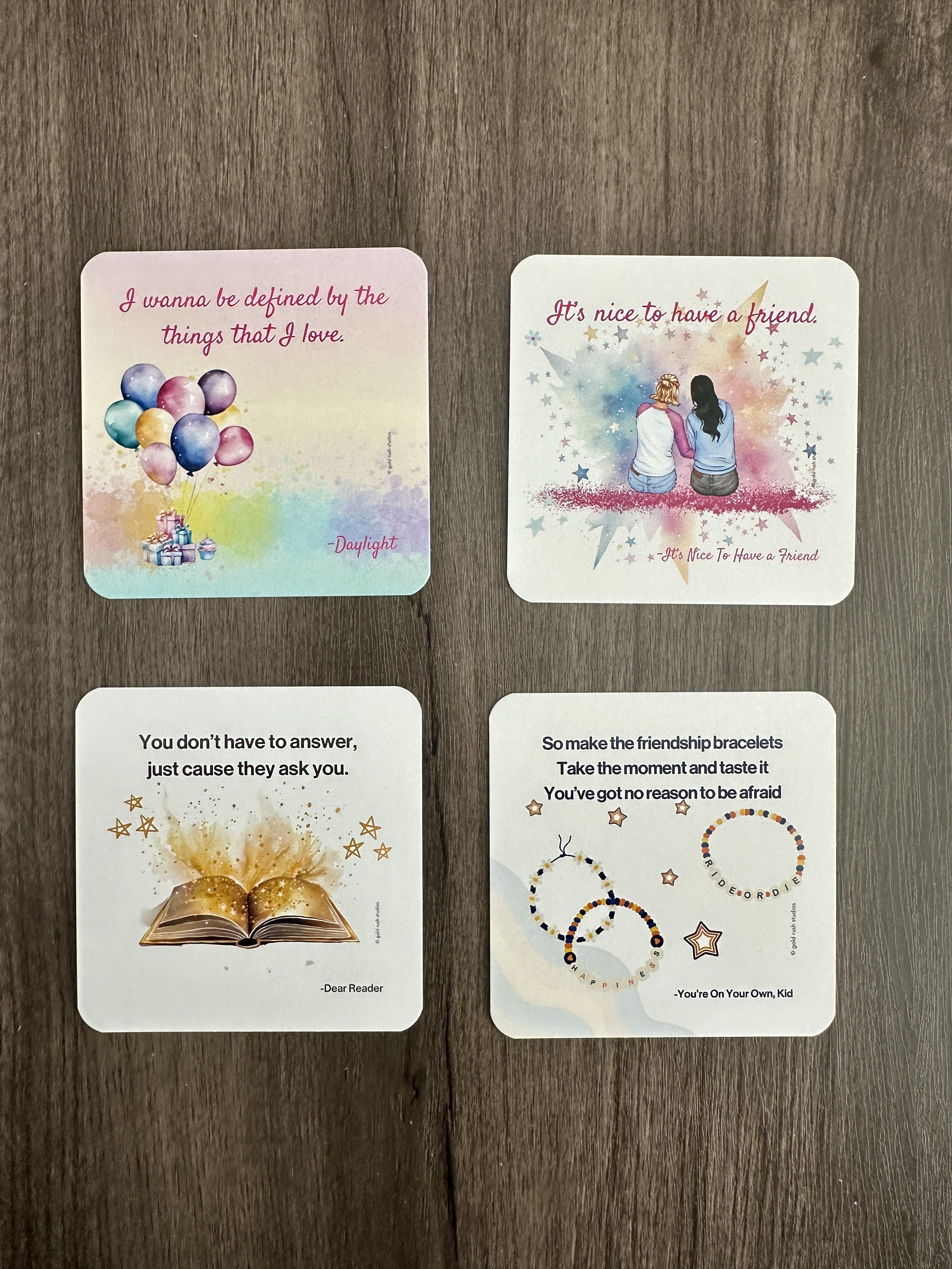 Taylor Lyric Affirmation Cards for Kids: Swift Lunchbox Notes Vol. 2 - Etsy