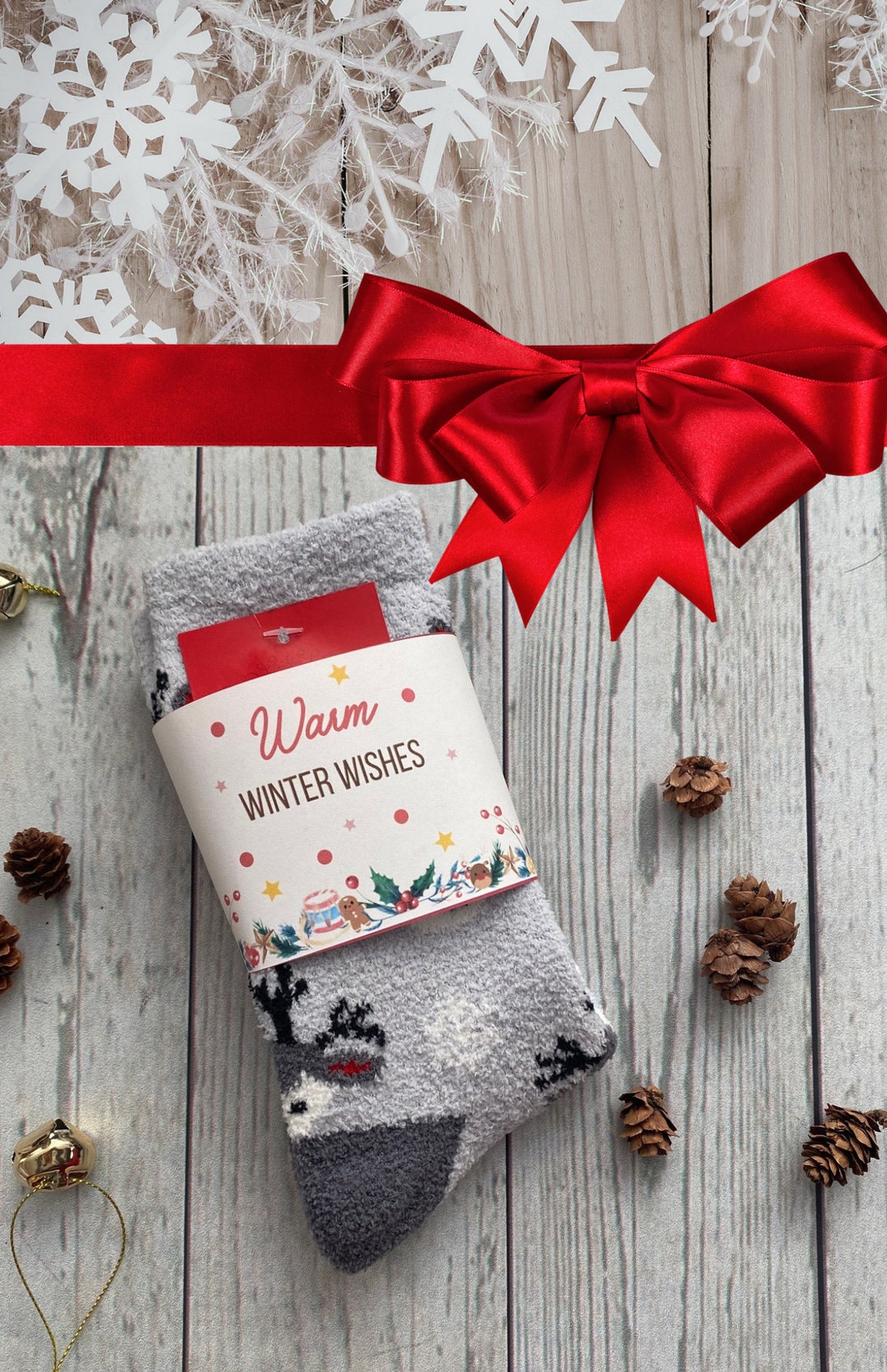 Printable Cozy Sock Gift Tag Christmas Gift Tags Secret Santa Gift Tags ...