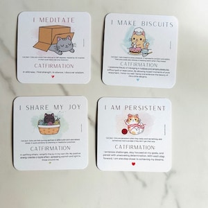 Cat Affirmation Cards: Purrfect Positive Affirmations for Cat Lovers - Etsy