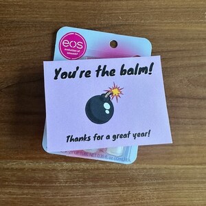 Printable Teacher Gift Tag | Lip Balm Pun | Instant Download Teacher ...