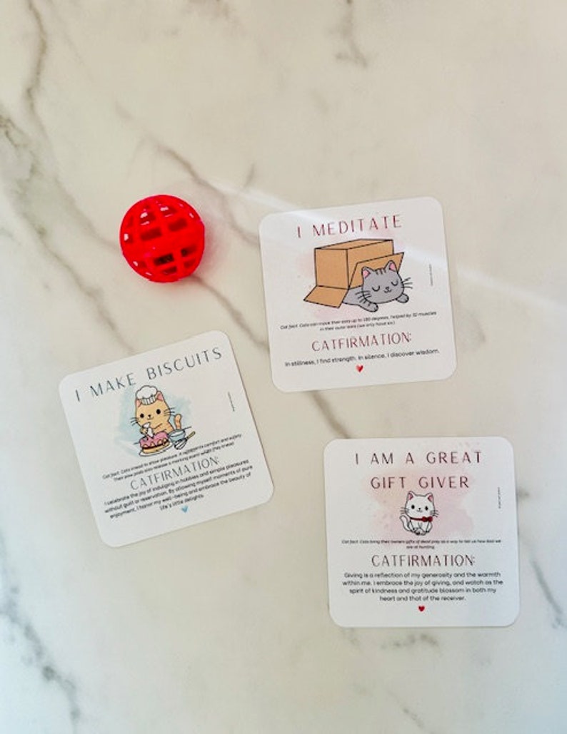 Cat Affirmation Cards: Purrfect Positive Affirmations for Cat Lovers - Etsy